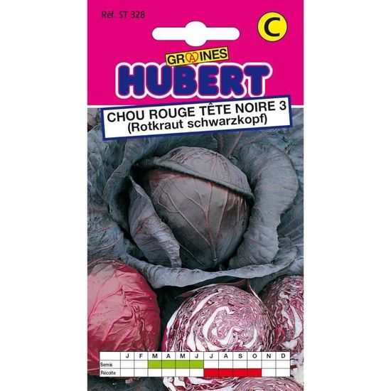 Graines de Chou Rouge Tête Noire 3-2 grammes.[D596] - Cdiscount Jardin