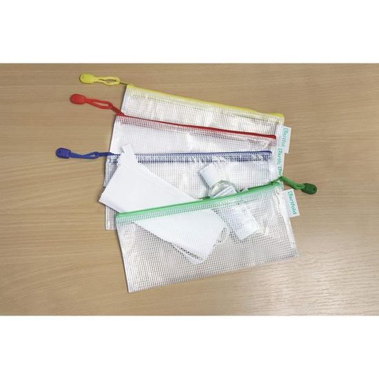 Tarifold Fr 509049 Lot de 8 Pochettes Document PVC Zip Format Chéquier ...