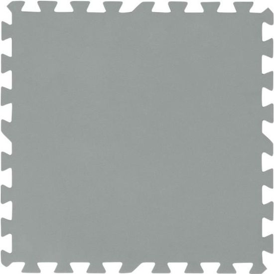 BESTWAY Lot de 9 Dalles de protection de sol mousse gris 50 x 50 cm ép ...