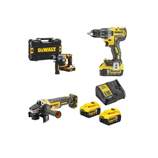 Pack 3 outils 18 V XR (DCD791 DCG405 DCH172) + 2 batteries 5 Ah ...