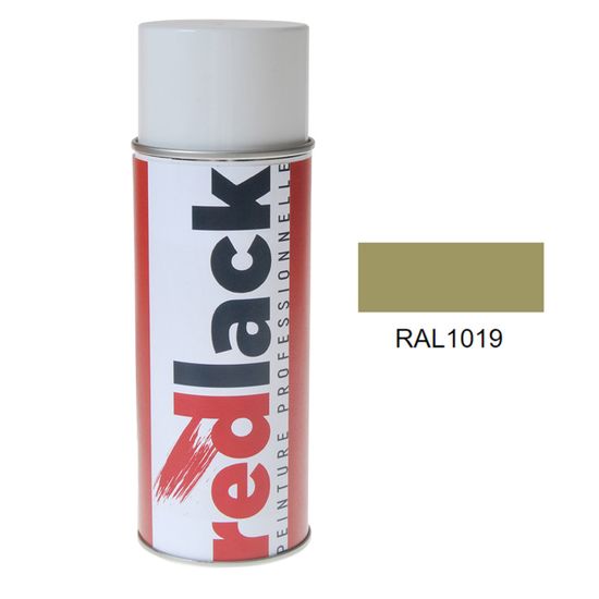 Redlack Peinture aérosol RAL 1019 Satiné multisupport - Cdiscount Bricolage