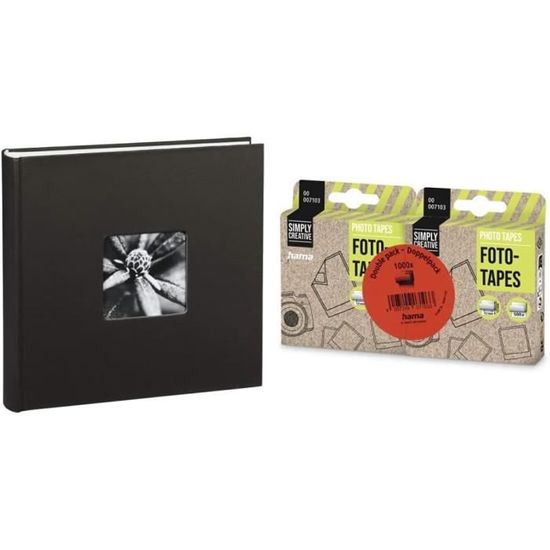 Album Photo "Fine Art" (Format 30 X 30 Cm, 100 Pages Blanches, Sans Spirale) Noir ...