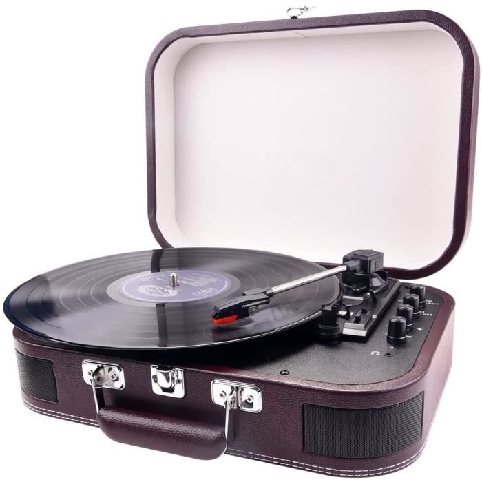 Platine vinyle, lecteur vinyles avec bluetooth usb aux haut-parleur ...