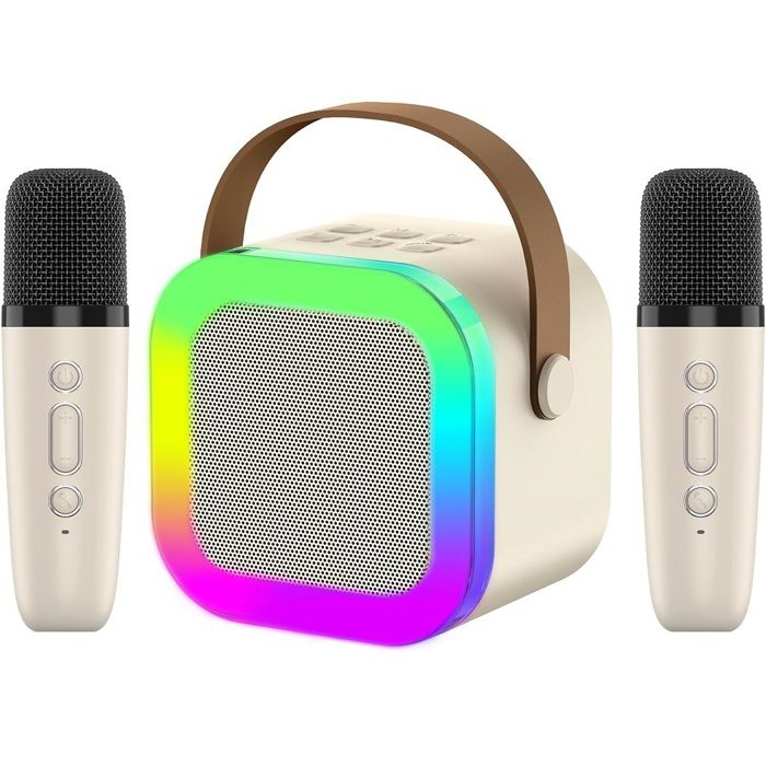 Mini Portable Microphone Karaoke Bluetooth Sans Fil avec 2 Micro, avec ...