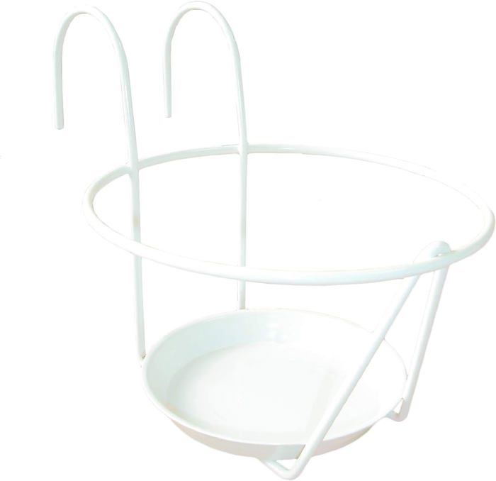 Porte-Pots Soucoupe Crochet 25 cm - Blanc - Made in France.[Q217] - Cdiscount Jardin