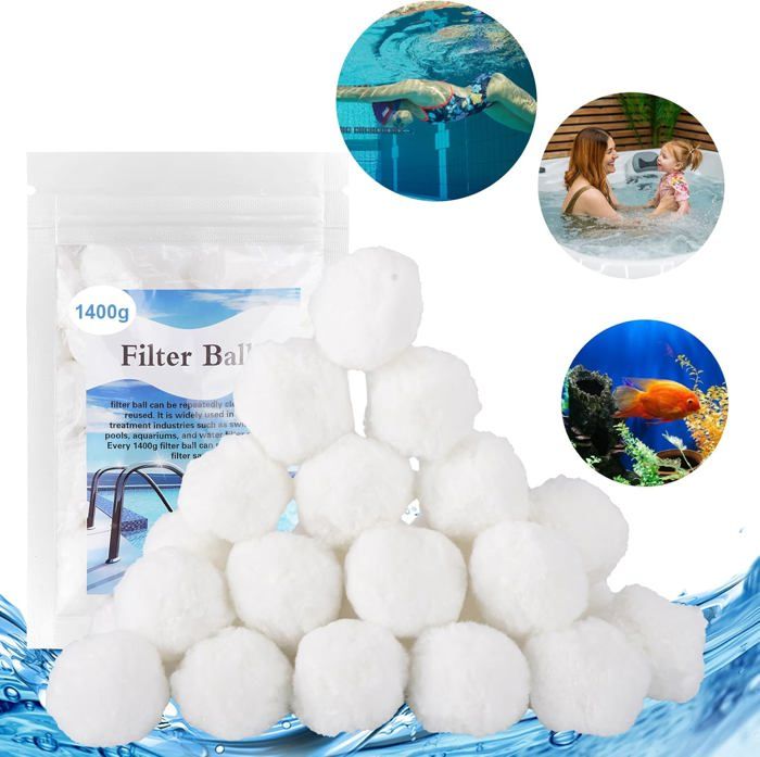 COZCLAM Balles de Filtration pour Systèmes de Filtration de Sable, 1400g, Remplacement pour 49 ...