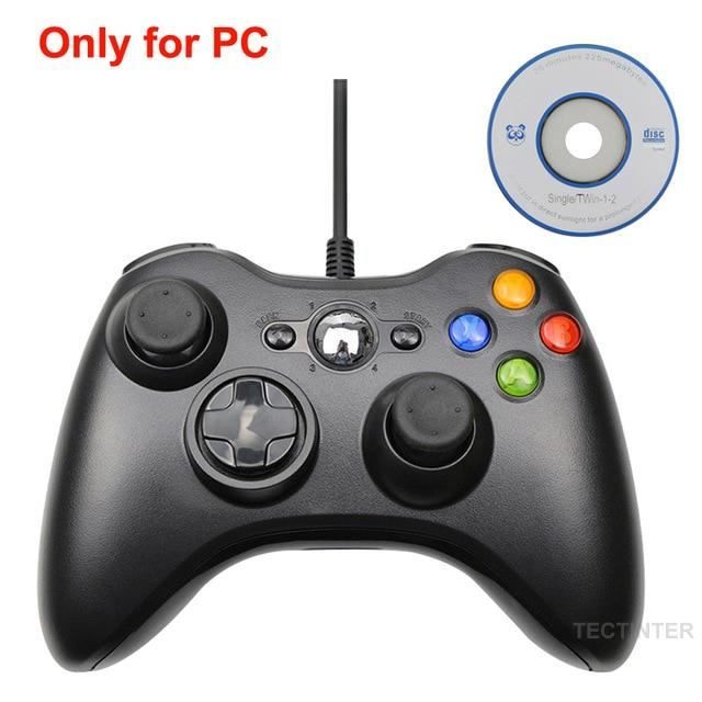 USB Noir Manette de Jeu Filaire USB pour PC Windows - Wink 7-8 - 10 ...
