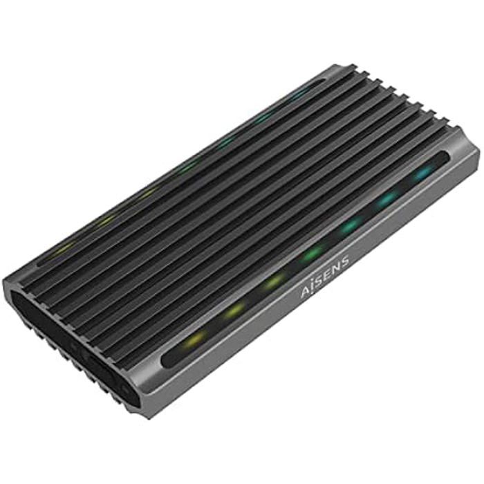 AISENS Caja EXTERNA Disque dur SSD M.2 SATA NVME ASM2-RGB011GR USB 3.2 ...