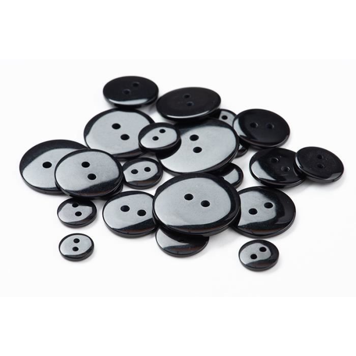 Boutons en résine blanc noir Transparent,100 - 1000 pièces,4-2 trous ...