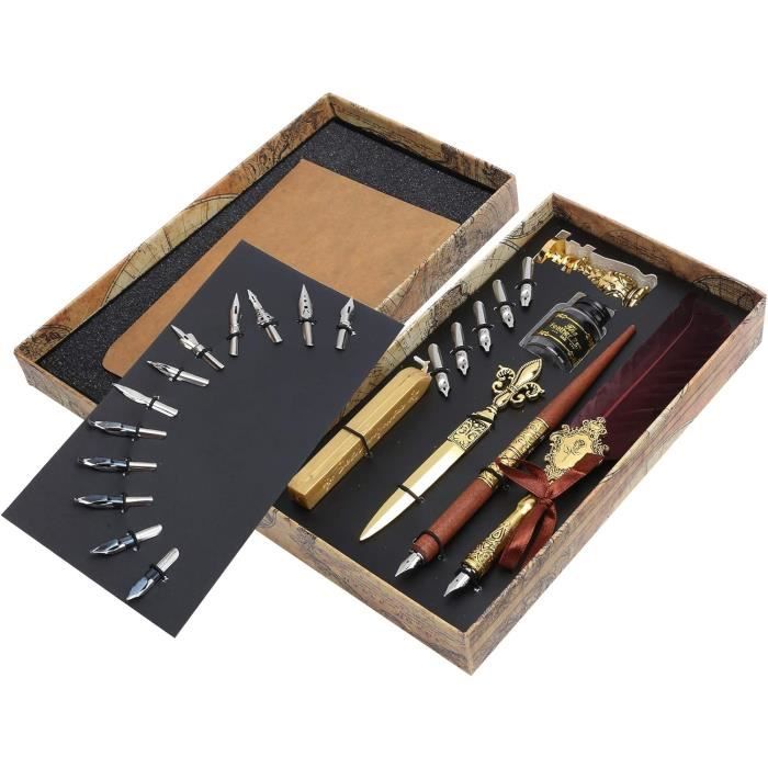 Stylo Plume, Kit De Calligraphie Pour Stylo Plume Vintage Avec 12 ...