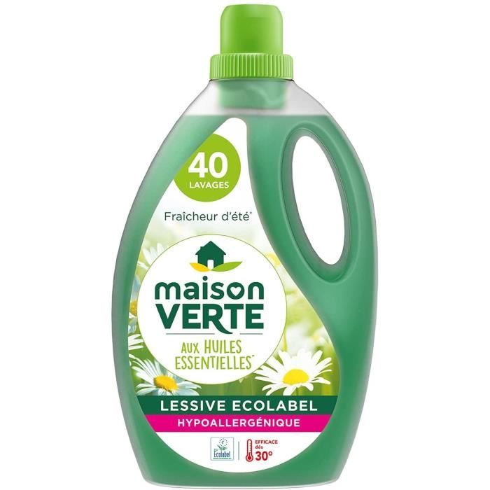 Maison Verte - Lessive Liquide Fraîcheur d'Été aux Huiles Essentielles ...
