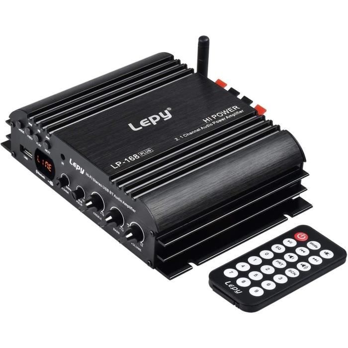 Amplificateur de voiture - DollaTek - LEPY LP-168 Plus - Bluetooth 2.1 - 2x 45W - 1x 68W ...