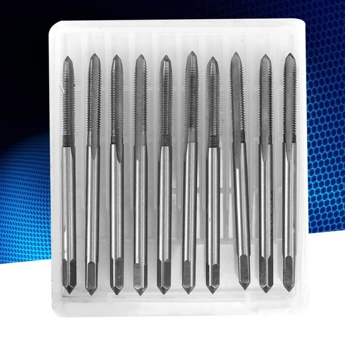 Taraud fileté machine à cannelure droite HSS EJ.LIFE M3 M8 M10 M12 - Blanc - Cdiscount Bricolage