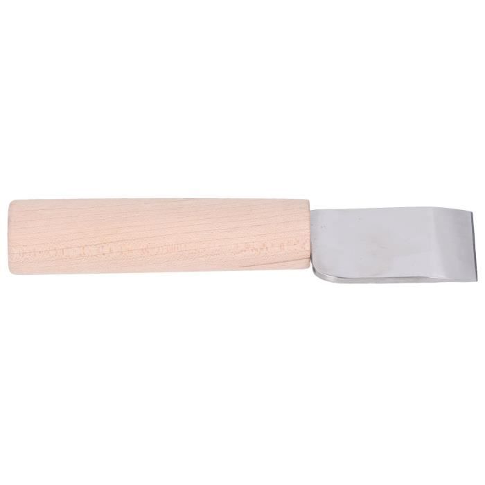 EJ.life Couteau à parer en cuir Couteau en cuir Durable manche en bois ...