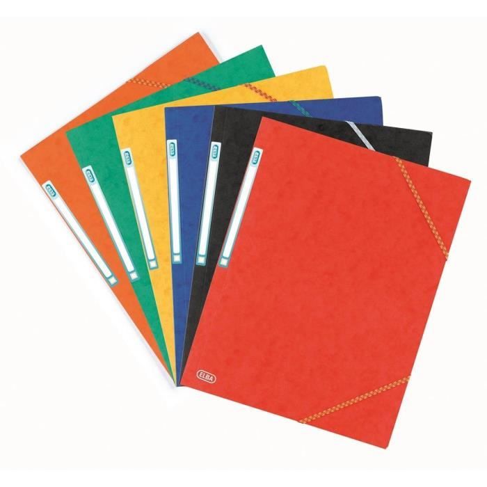 ELBA Chemise Top file - A4 - Couleurs traditionnelles - Cdiscount Beaux ...