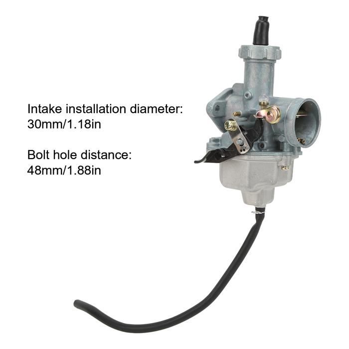 YUI-Carburateur de starter moto universel en aluminium PZ30 30mm pour Scooters 150-300cc ...
