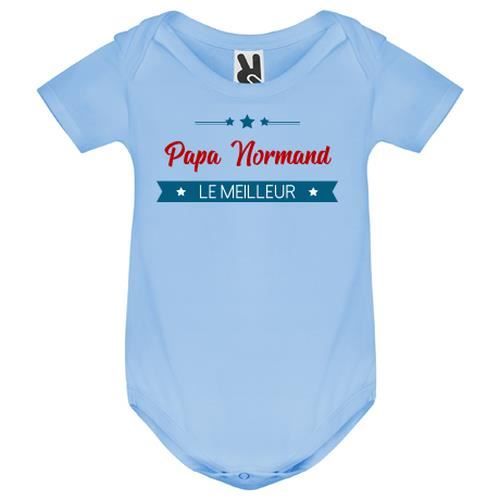 Body bébé - Bébé Garçon - Bleu - PAPA NORMAND 1 Bleu - Cdiscount Prêt-à ...
