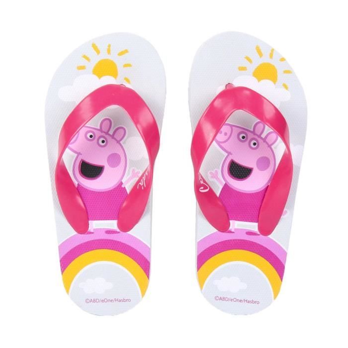 Tongs enfant fille Peppa Pig - Gris/rose - Licence Peppa Pig ...