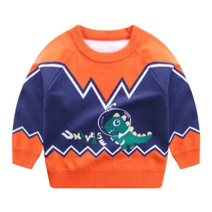 Pull Enfant Bricolore De 2 à 10 ans en Coton Chaude Respirante Doux ...