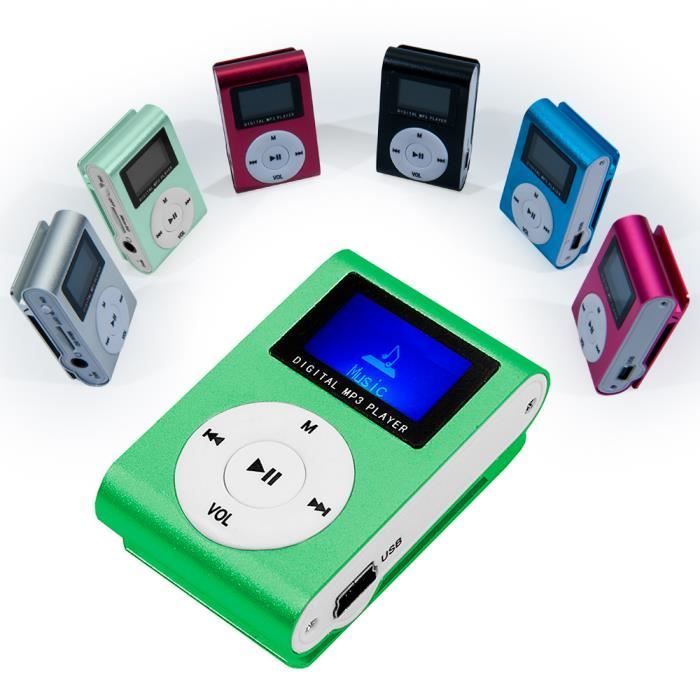 OCIODUAL Lecteur de Musique Numérique MP3 en Métal Mini USB Vert ...