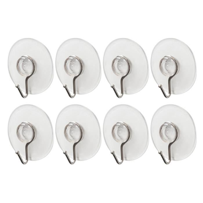 50 pièces crochets d'aspiration pratiques sans trace muraux ongles ...