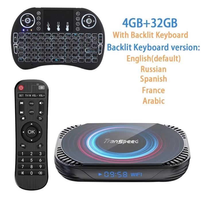 Transpeed X4 Android 11 TV Box Amlogic S905X4 3D BT4.0 4G 32G 64G 128G ...