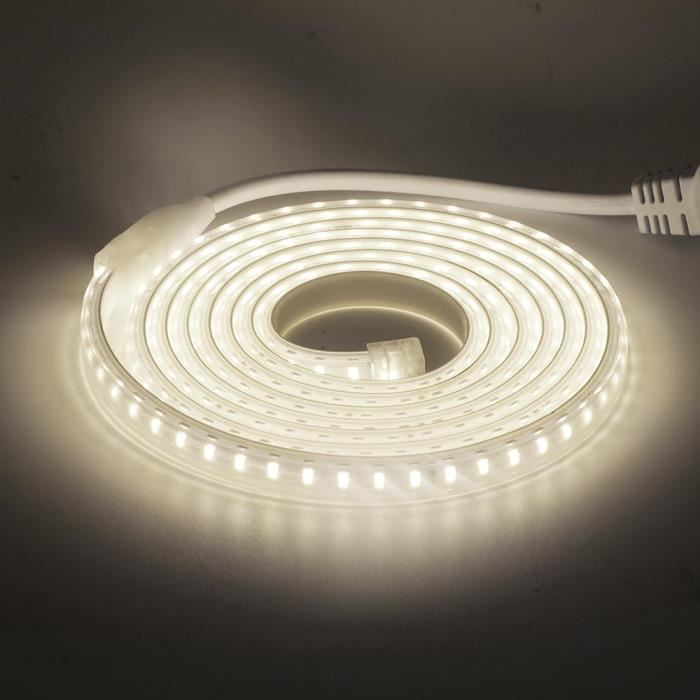 Ruban Led, Lumière Au Led Ip65 Étanche 220V Bandeau Flexible Ruban Led ...