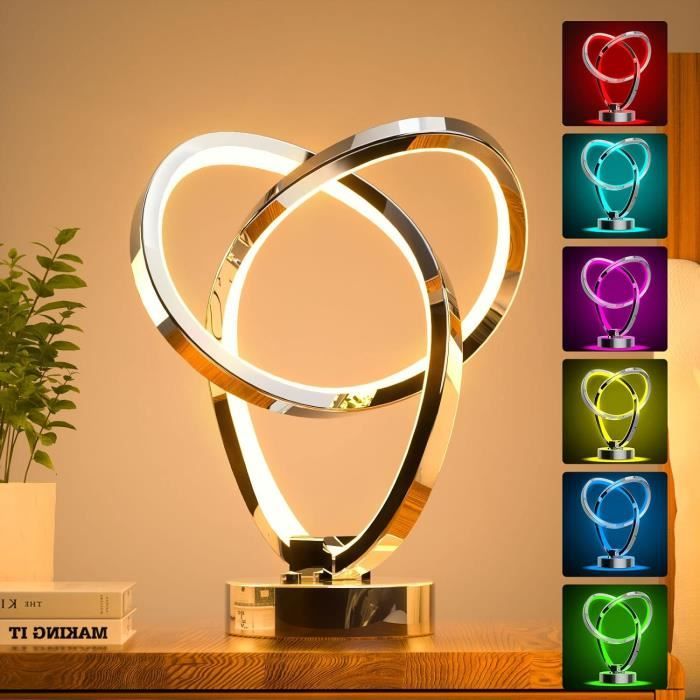Lampe de chevet, LED tactile 10W, avec 10 modes de gradation réglables ...