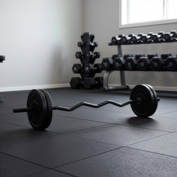 Barre courbe 120 cm - SPRINGOS - Acier - 2 pinces 25 mm - Entraînement ...