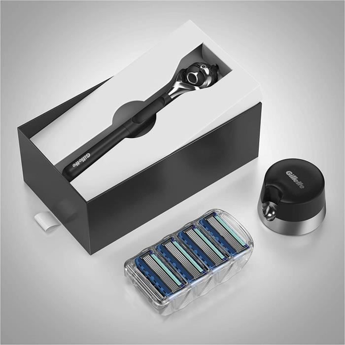 Fusion 5 ProGlide Coffret Cadeau Haut De Gamme Rasoir Homme, 4 Lames ...