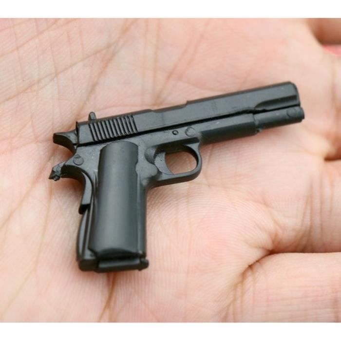 Couleur PPK Mini Puzzle à échelle 1-6, modèle de pistolet noir ...