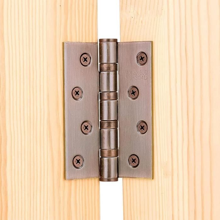 2 Pièces Charnières Porte, Charnière De Porte Acier Inoxydable, Charnière Meuble, Paumelles ...