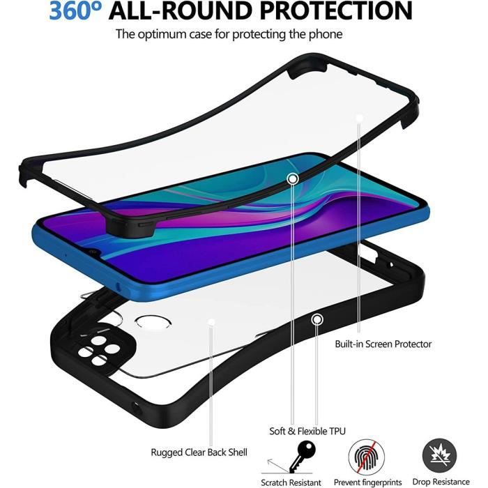 Coque - Xiaomi - Redmi 10A - Protection Intégrale - Silicone - PC ...