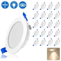 Lot de 5 Spot Encastrable LED Downlight Panel Extra-Plat 7W Blanc Froid 6000K - Cdiscount Maison