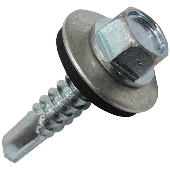 AERZETIX - Lot de 20 - Vis autoperceuse tête Hexagonale 8mm - M5.5x25mm ...