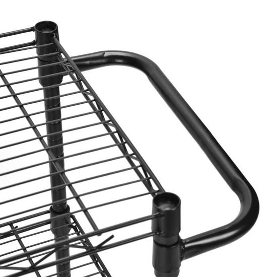Chariot à 3 étages , de qualité commerciale, antirouille de grande ...