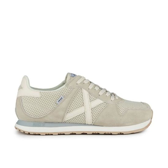 Baskets - MUNICH - Massana - Beige - Lacets - Plat - Cdiscount Chaussures