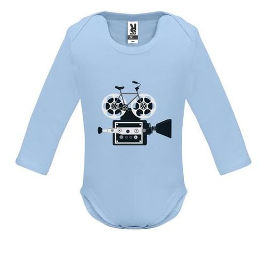 Body bébé - Manche Longue - Bébé Garçon - Bleu - BICYCLE ROLL FILM Bleu ...