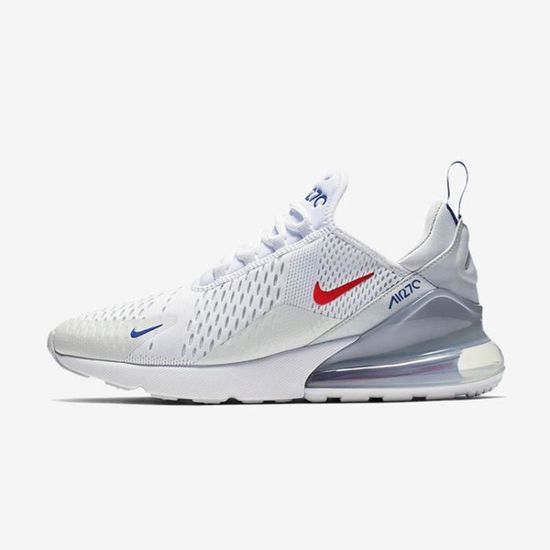 Baskets Nike Air Max 270 CD7338 100 Homme De Course Blanc Rouge Blanc ...