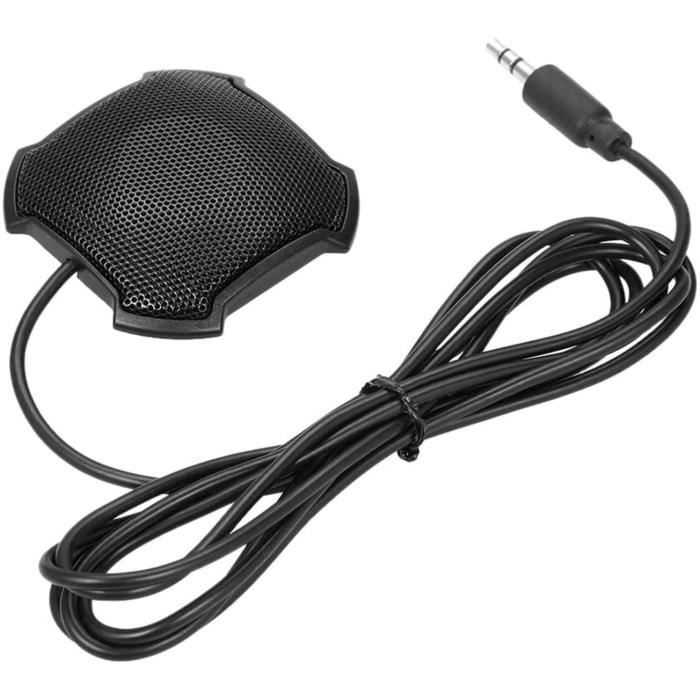 Microphone pour pc 3.5mm jack audio avec pince pour skype, iphone ...