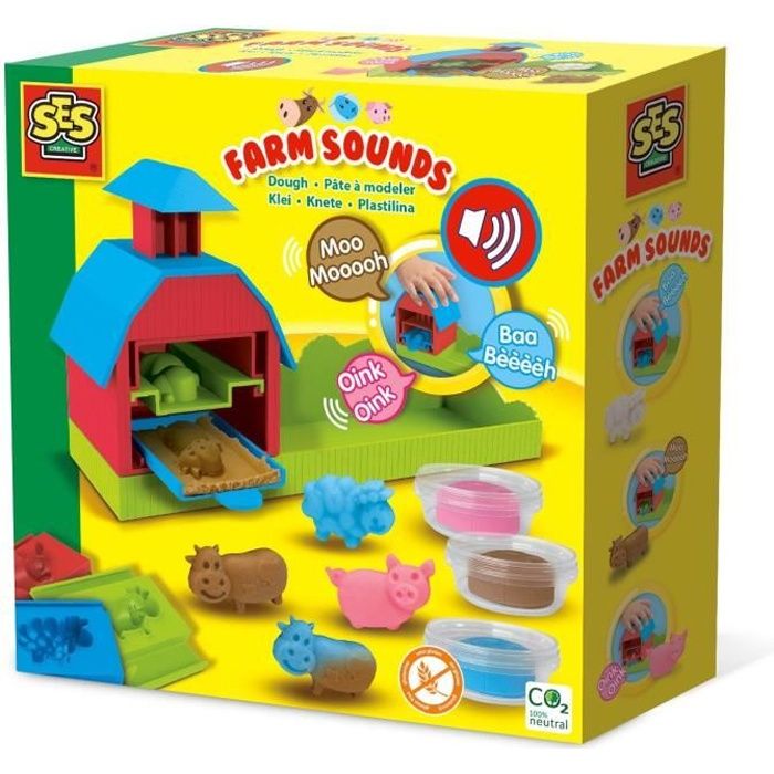 SES CREATIVE - Presse à pâte à modeler - Bruits de la ferme - Enfant ...
