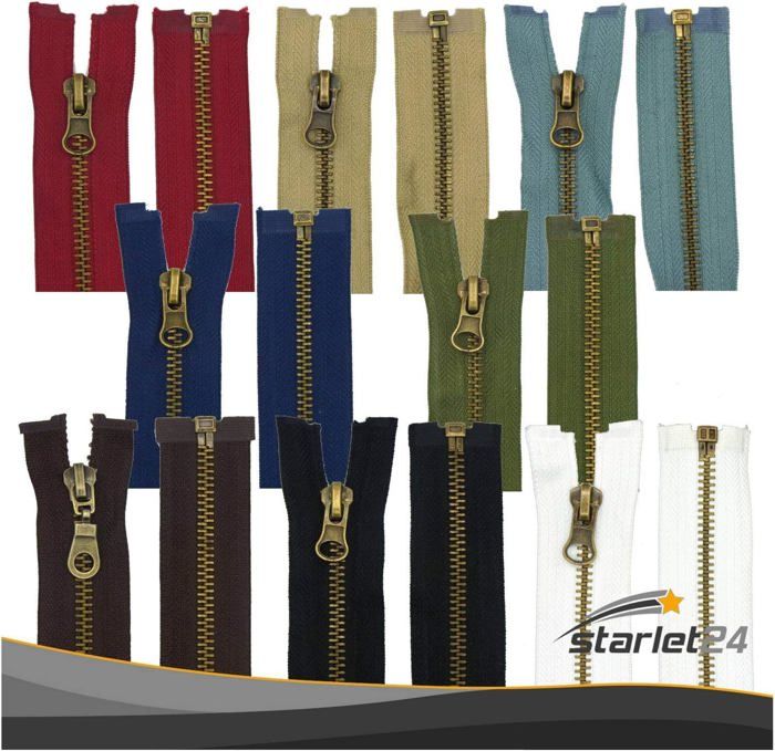 Fermeture éclair en métal 5 mm., beige, 30 cm.[Z2050] - Cdiscount Beaux ...