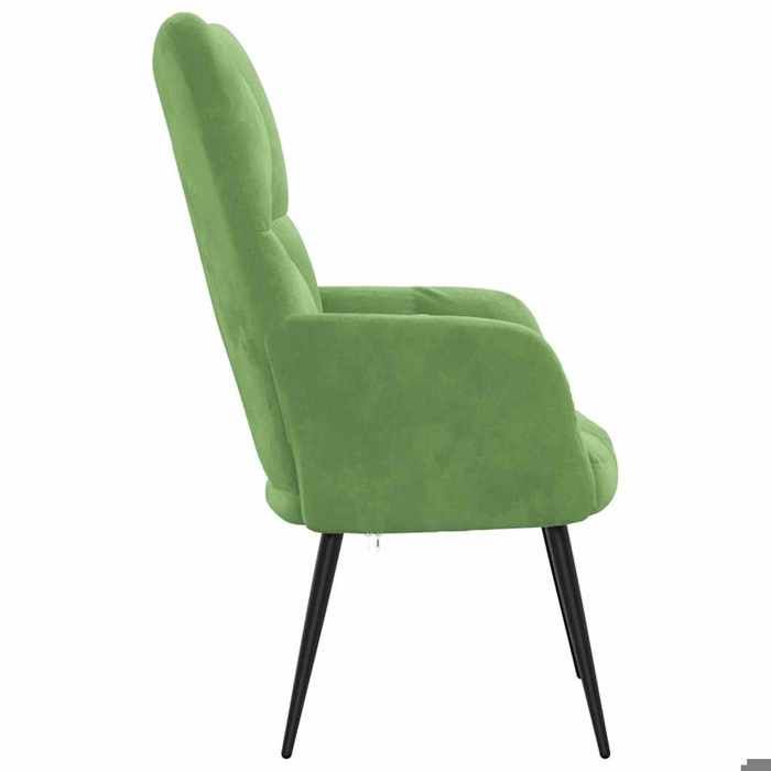 Fauteuil relax - LEMON - contemporain - Vert clair Velours S275 ...