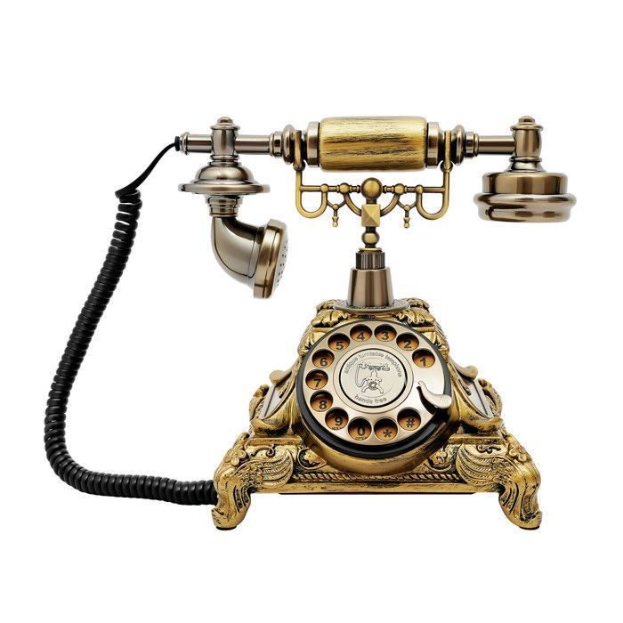 Téléphone Fixe avec Carrousel Numérique - Téléphone à Plateau Tournant ...