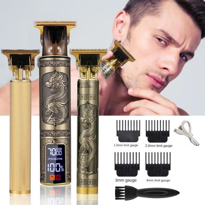 Modèle 19 Tondeuse à cheveux électrique Vintage T9 pour hommes, Machine de finition sans fil ...