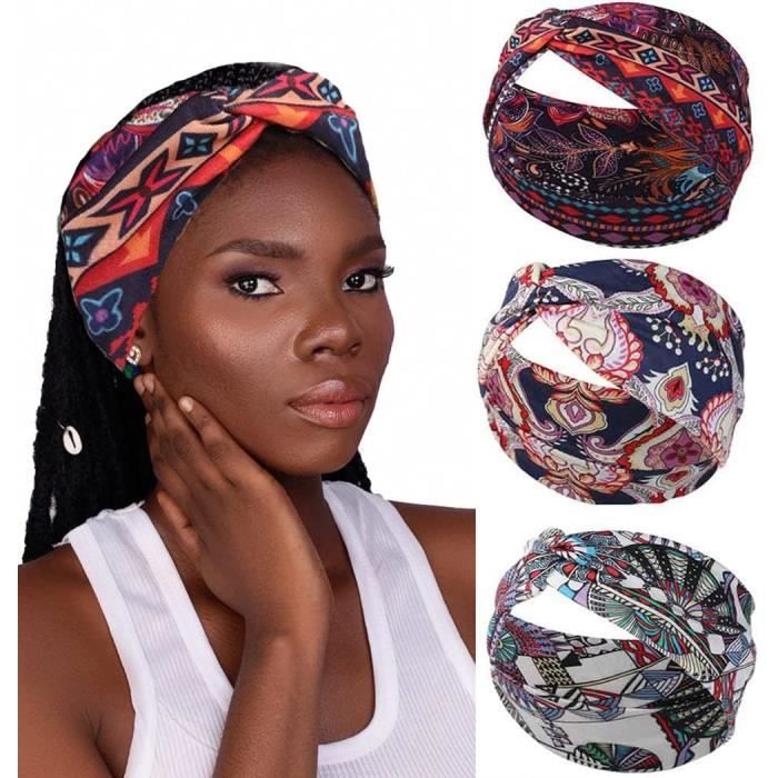 Boho Bandeaux Élastique Femmes Bandeau Fleur Rouge Bandes De Cheveux ...