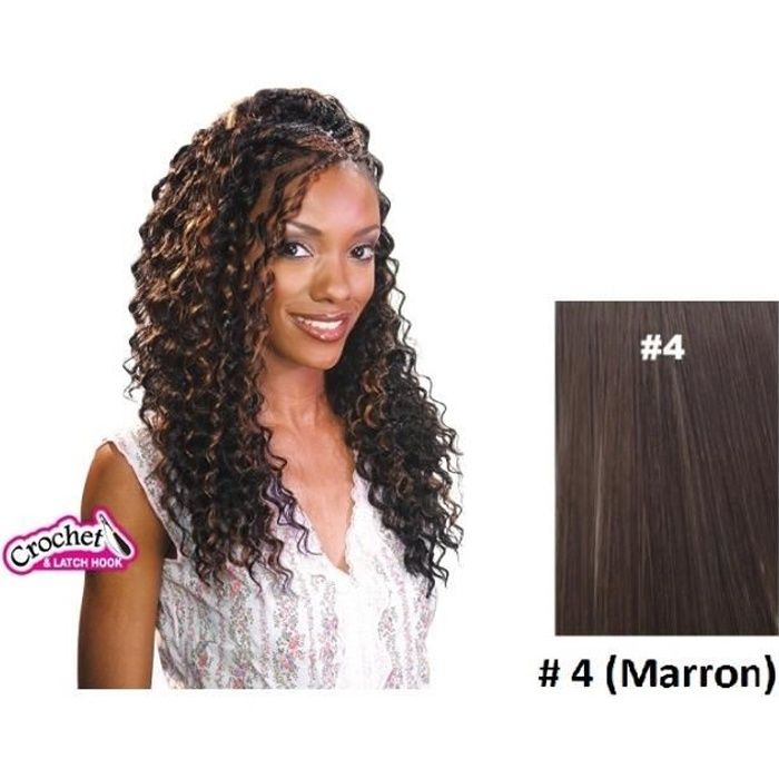 Mèche Crochet Braid Deep Twist Bulk 22″ # 4 MARRON Free Tress ...