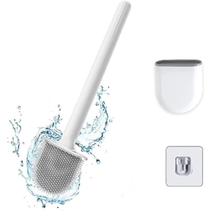 Brosse Toilette WC,ntibactérienne balayette WC Ensemble,avec-Brosse WC ...