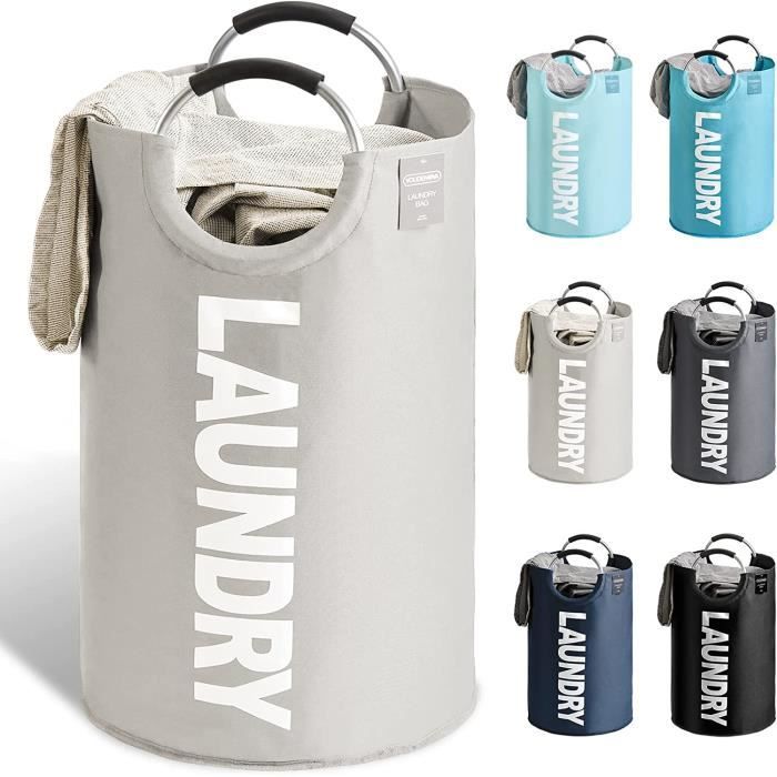 Panier à Linge Panier de Rangement Corbeille à Linge Panier Linge Sale Bac Linge Sale capacité ...