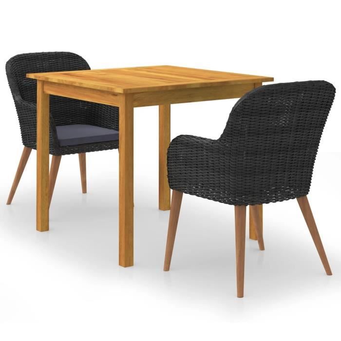 TENDANCES 2021 - Ensemble Table à manger de 2 à 4 personnes + 2 chaises ...